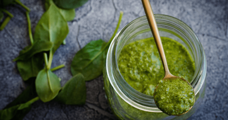 Dairy-Free Basil Pesto – Cauldrons & Cookies